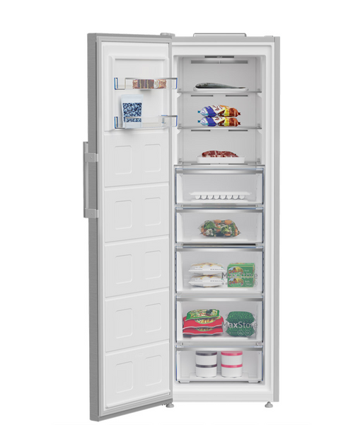 Ⓜ️🔵🔵🔵 Beko B5RMFNE314X - Congelatore verticale Total No-Frost, INOX, l ...