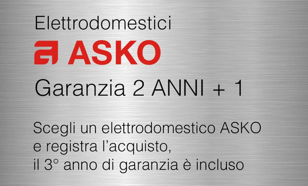Ⓜ️🔵🔵🔵 Asko W 4086 C S-3 - Lavatrice 8 kg, 1600 giri, Acciaio, Nuova cl ...