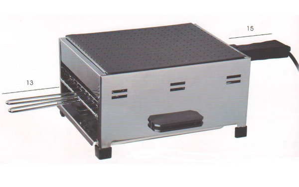 Michelini BIBI GRILL A-GXF - Maxigrill Barbecue, ACCIAIO INOX, MADE IN ...